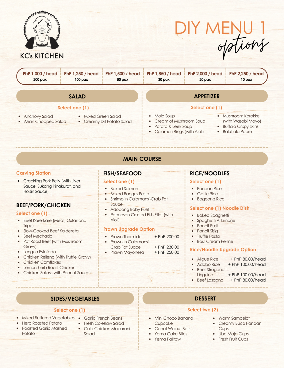 CATERING – KCs KITCHEN